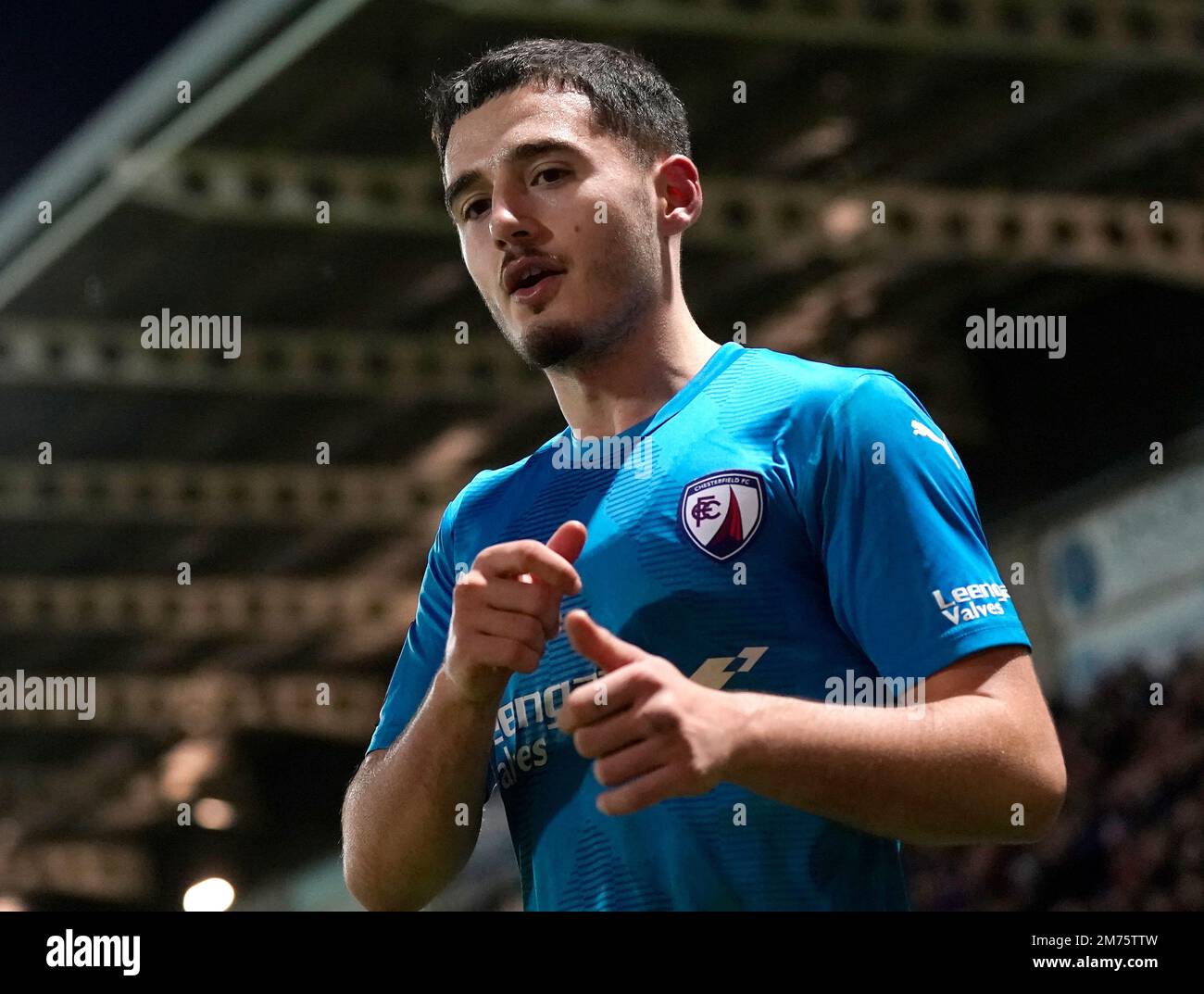 Chesterfield, UK. 7th Jan, 2023. Armando Dobra of Chesterfield during ...