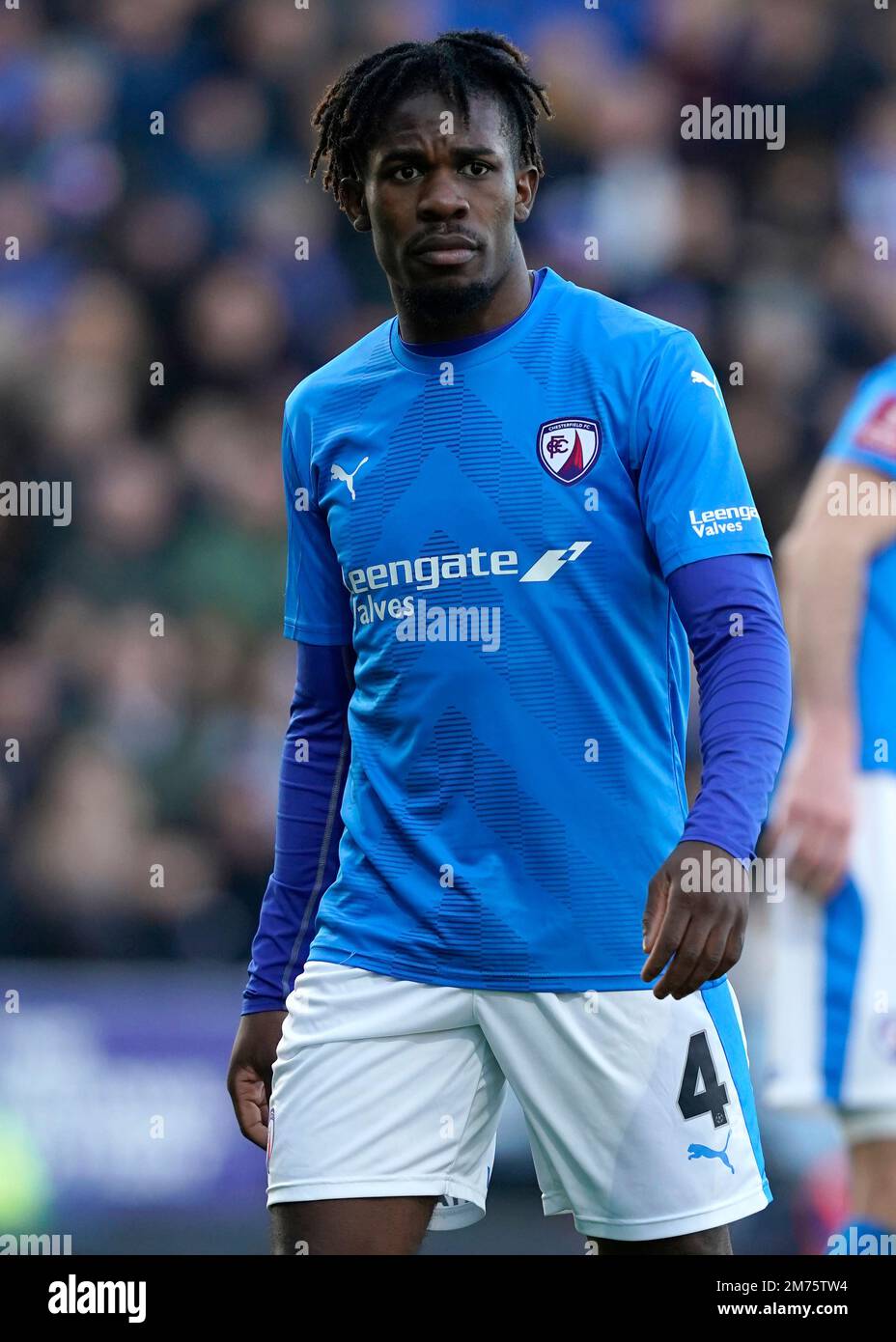 Chesterfield, UK. 7th Jan, 2023. Tim Akinola of Chesterfield during the ...