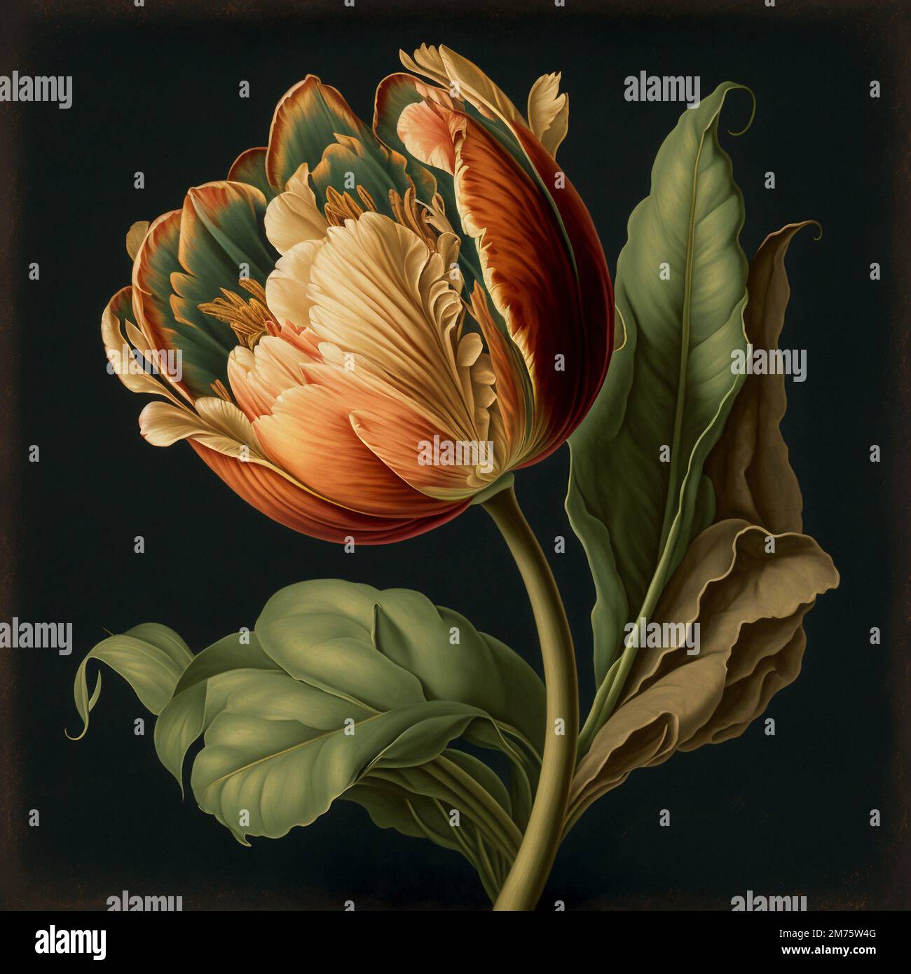 Dutch tulip drawing hi-res stock photography and images - Alamy