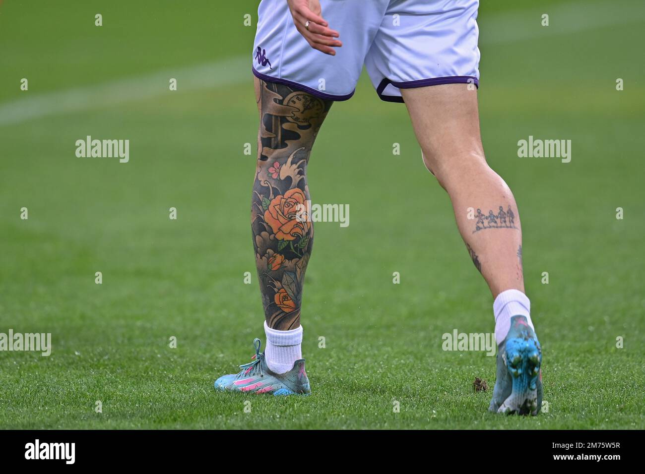 Soccer Player Leg Tattoos