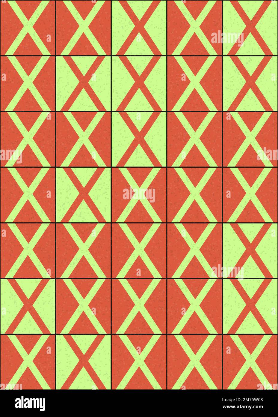 Abstract Geometrical generative computational art illustration Stock ...