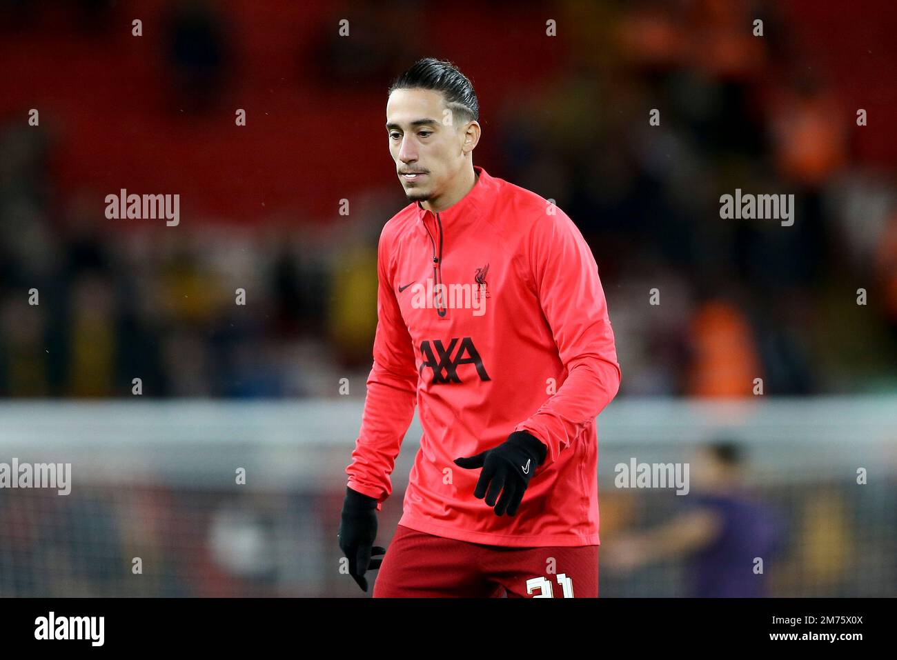 Liverpool, UK. 07th Jan, 2023. Kostas Tsimikas of Liverpool during the ...