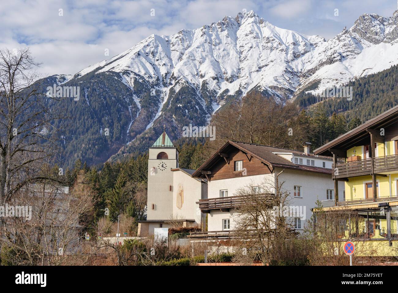 Innsbruck, Austria - December 2022: Hungerburg is a district of ...