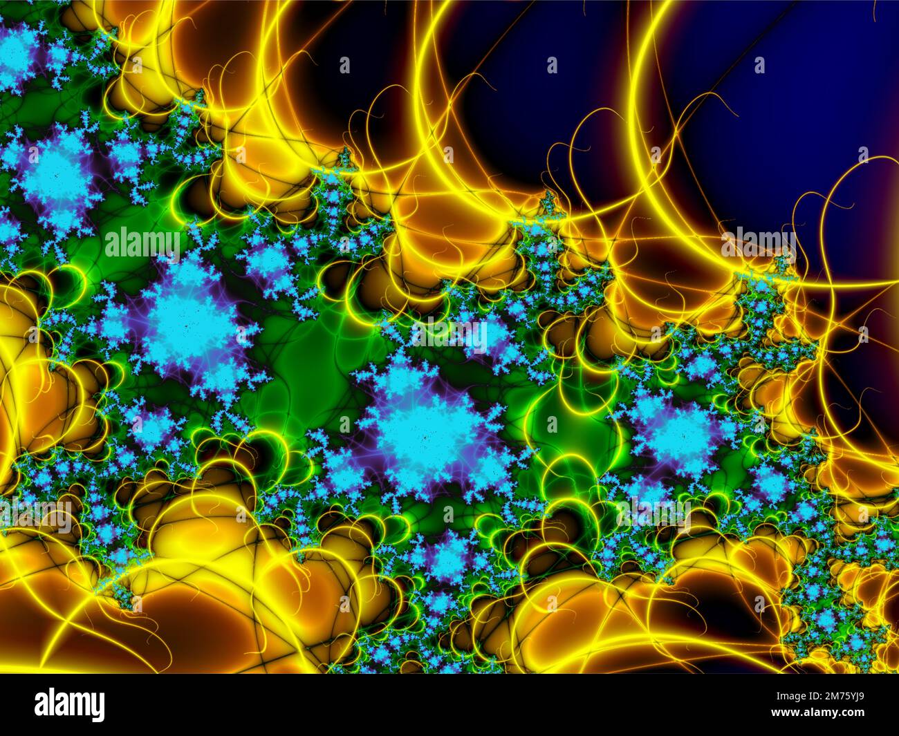 bright decorative yellow-blue pattern, abstract background, design ...