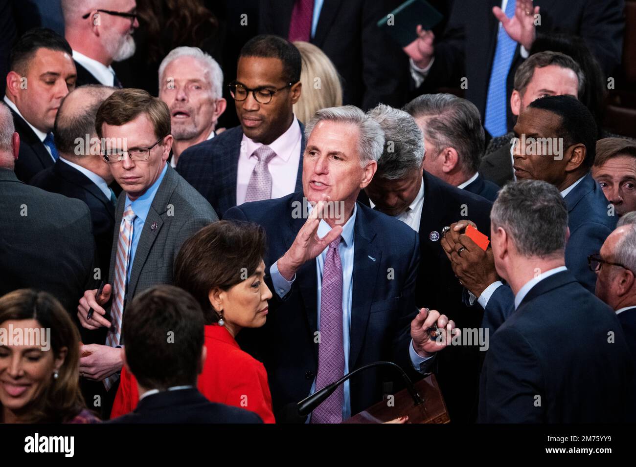 UNITED STATES - JANUARY 6: House Republican Leaders Kevin McCarthy, R ...