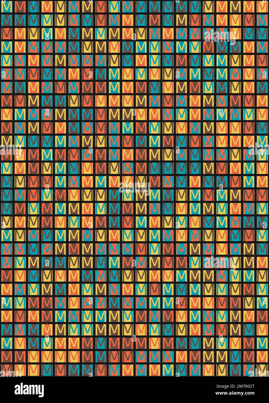 Abstract Geometrical generative computational art illustration Stock ...