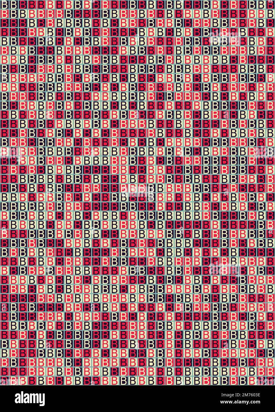 Abstract Geometrical generative computational art illustration Stock ...