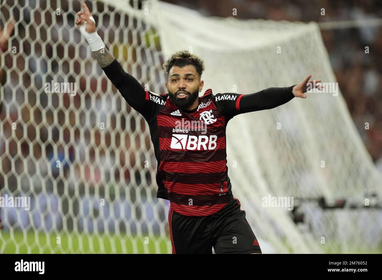 Rio de Janeiro, Brazil,May 29, 2022. Football player Gabi of flamengo ...