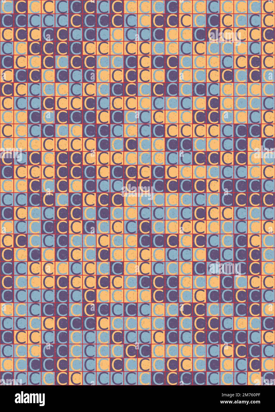 Abstract Geometrical generative computational art illustration Stock ...