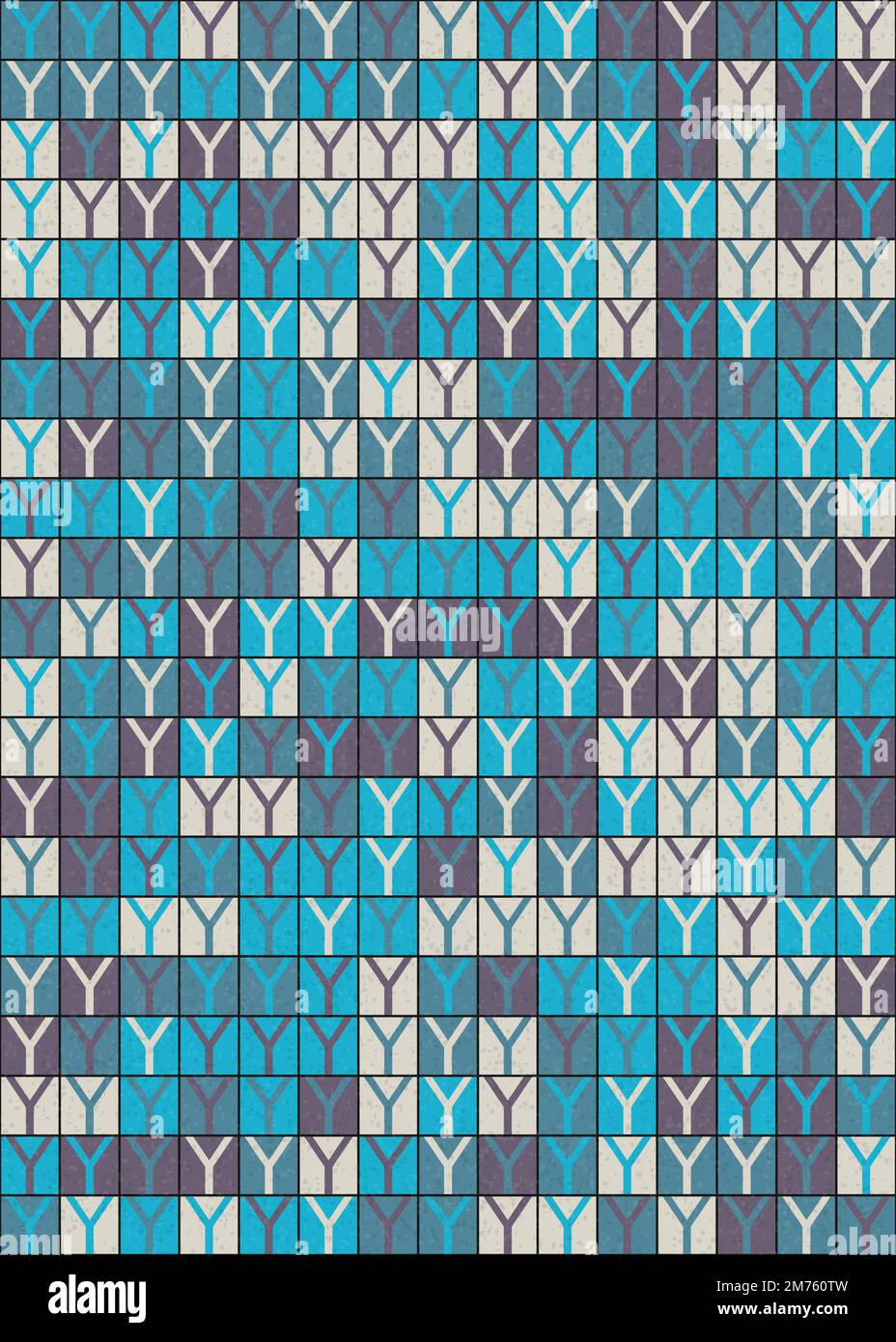 Abstract Geometrical generative computational art illustration Stock ...