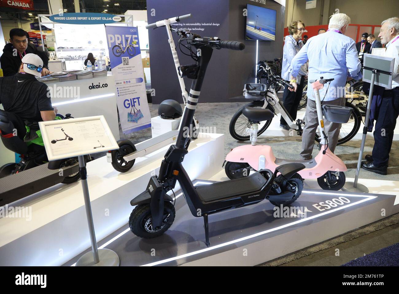 Las Vegas, United States. 07th Jan, 2023. The OKAI ES800 electric ...