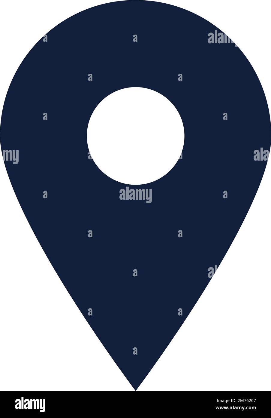 Pin icon vector. Location icon symbol isolated Stock Vector Image & Art ...