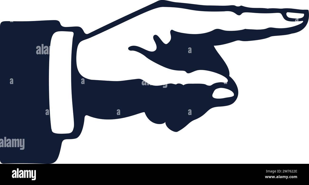 finger pointing right icon vector flat design illustrator eps10 Stock ...