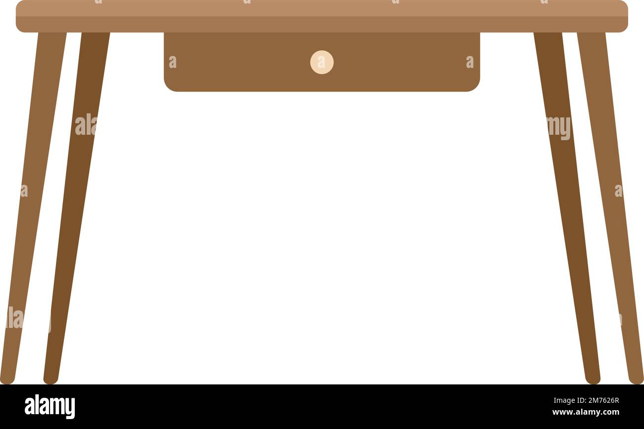 Top table icon flat vector. Object kitchen. Round circle isolated Stock ...