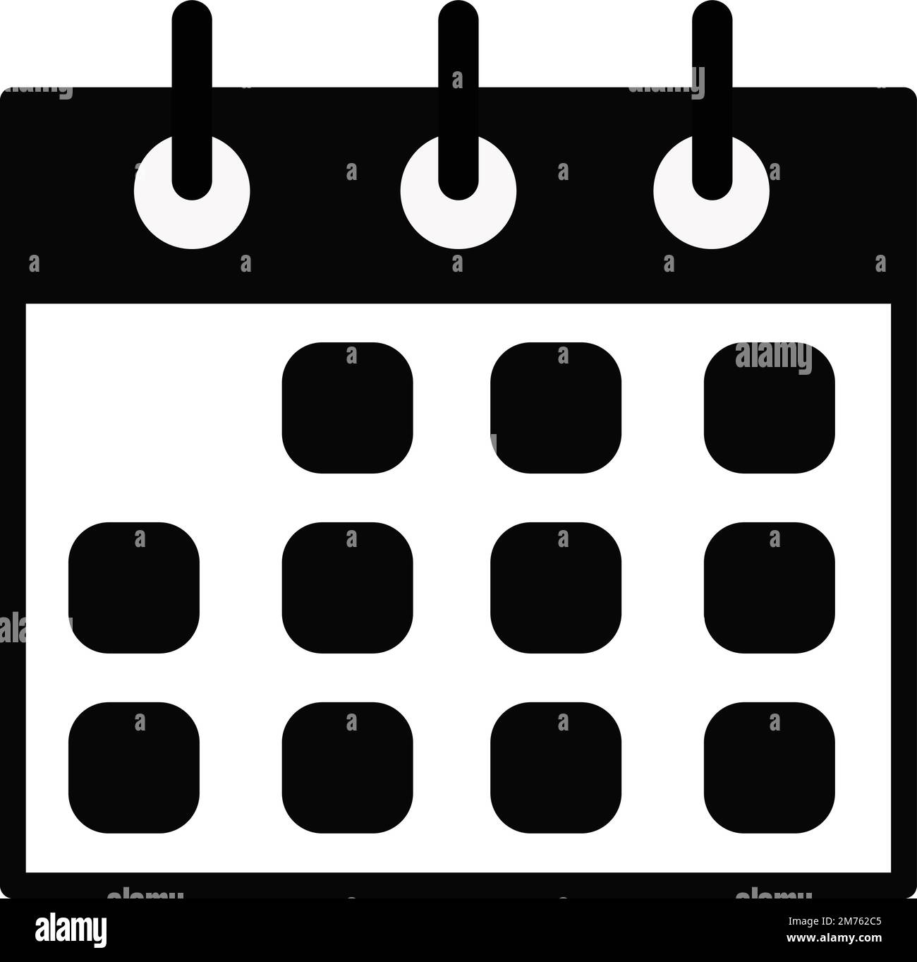 Calendar icon vector. Schedule, date icon symbol illustration Stock ...