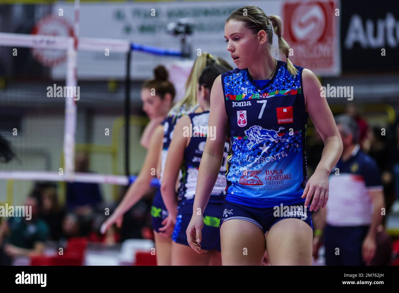 Celine Van Gestel #7 of Il Bisonte Firenze in action during Volley ...