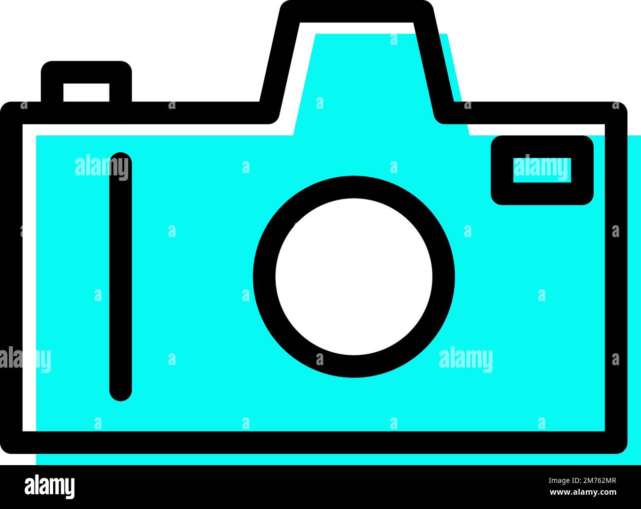 Photo camera icon, modern minimal flat design style, vector ...