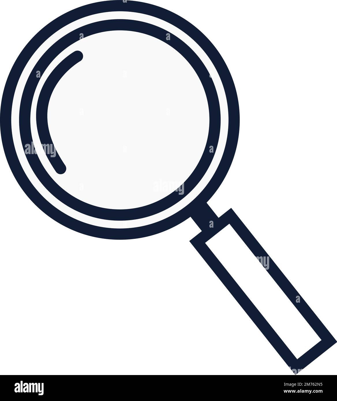 Loupe linear style pictogram isolated on white Stock Vector Image & Art ...