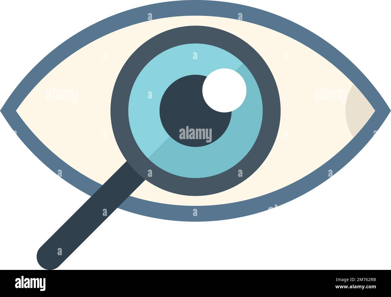 Focus eye work icon flat vector. Goal target. Self point isolated Stock ...
