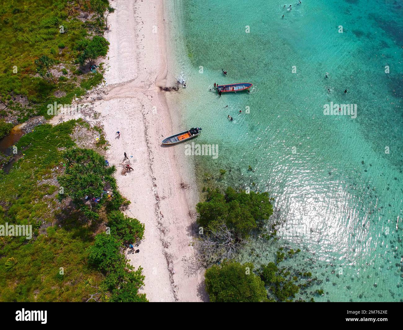 An aerial view of an amazing island Stock Photo - Alamy