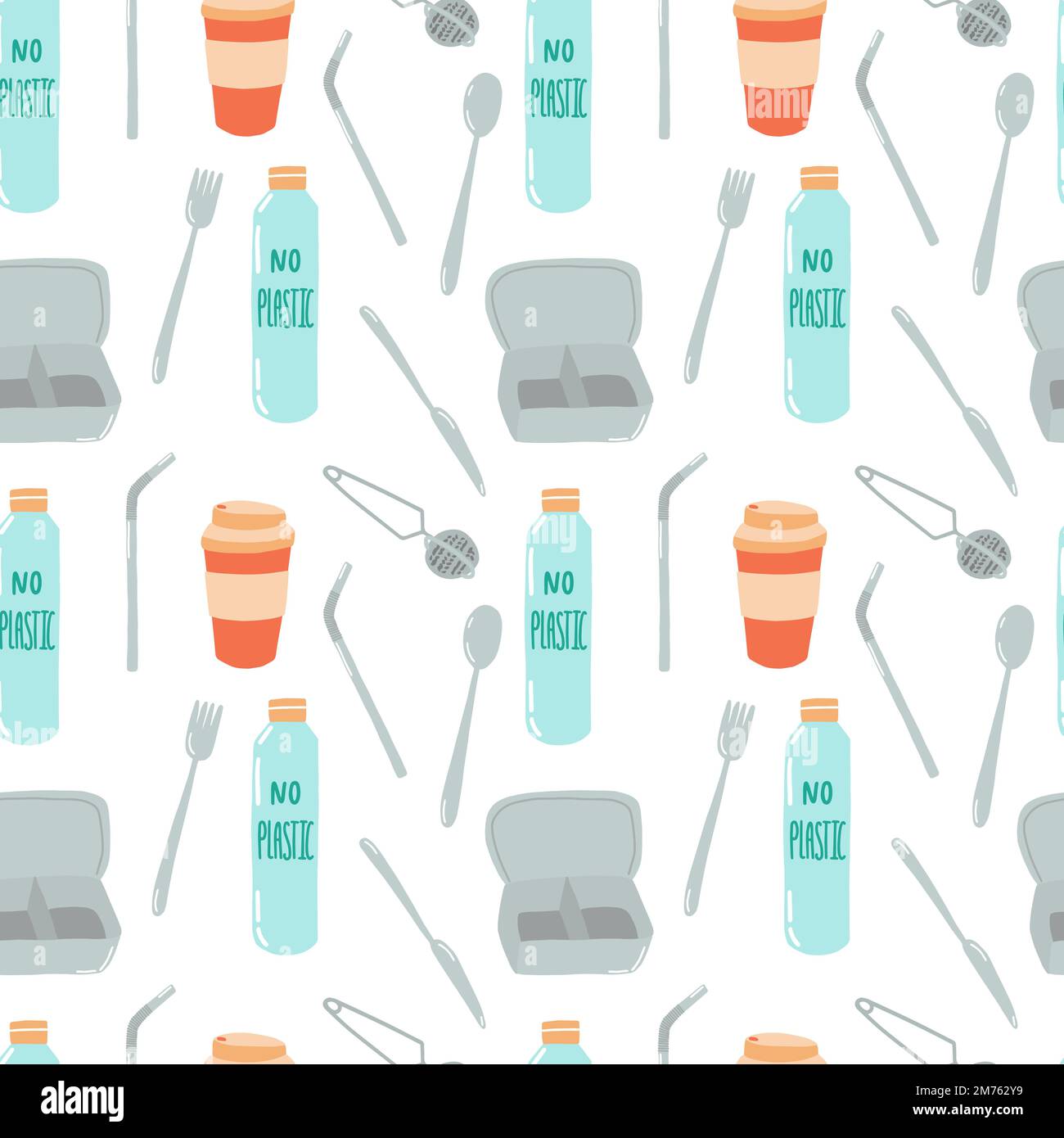 Zero waste products pattern Stock Vector Image & Art - Alamy