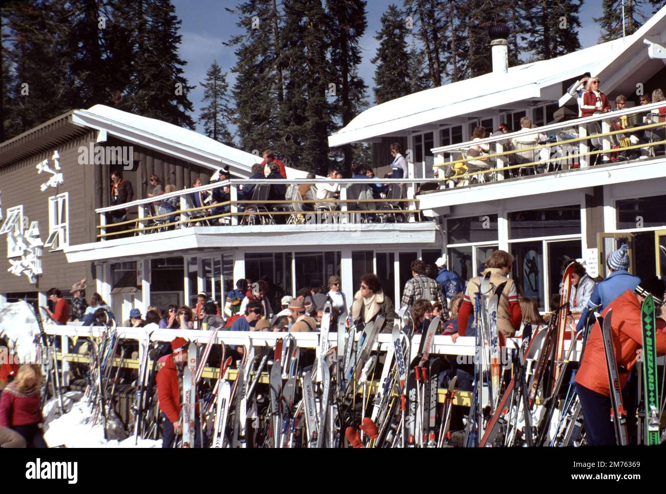 Yosemite National Park CA USA. Badger Pass Ski lodge and Yosemite ...