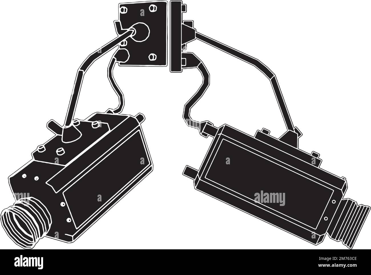 Security Camera Vector Stock Vector Image & Art - Alamy