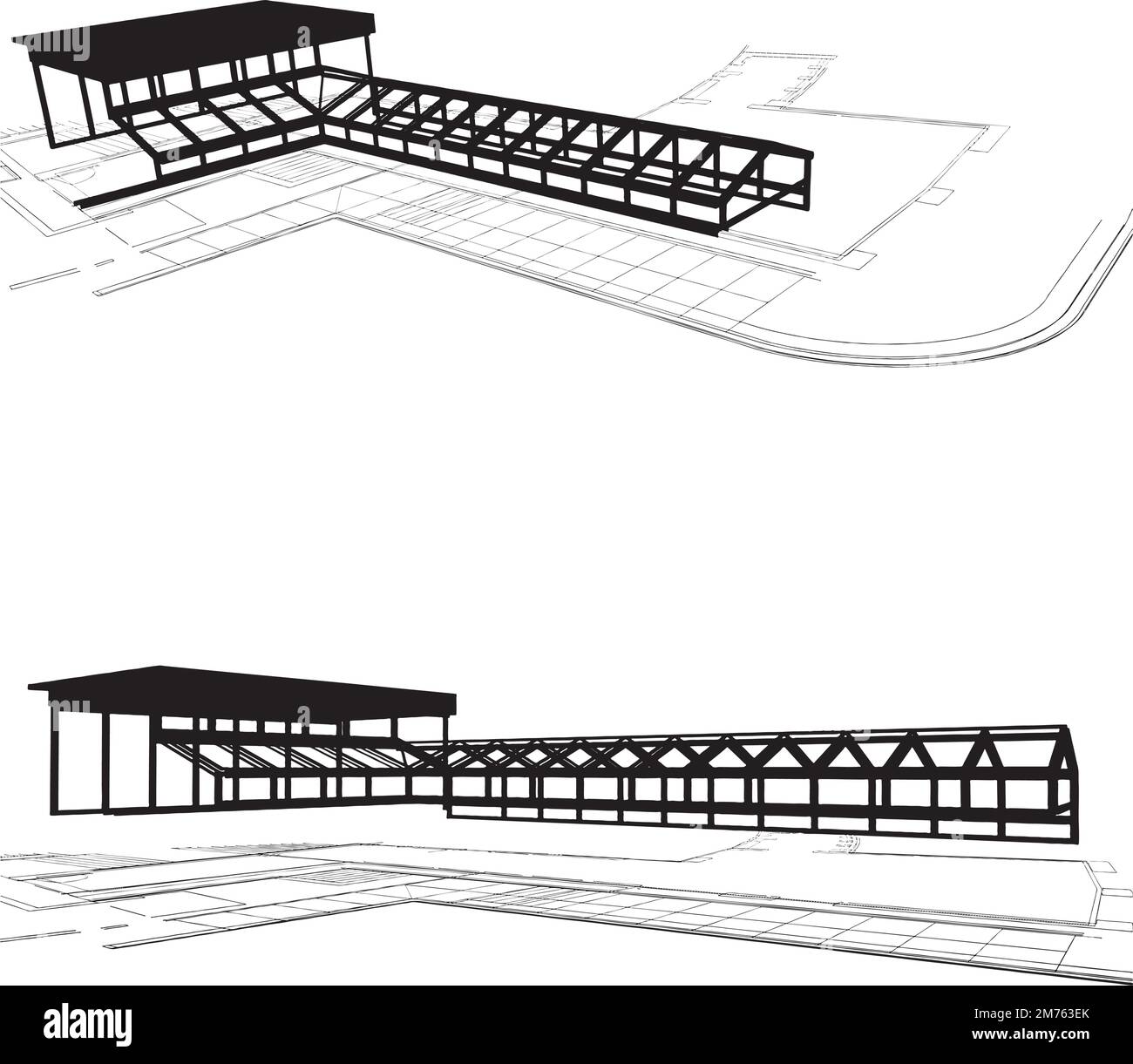 Roof Construction Vector Stock Vector Image & Art - Alamy