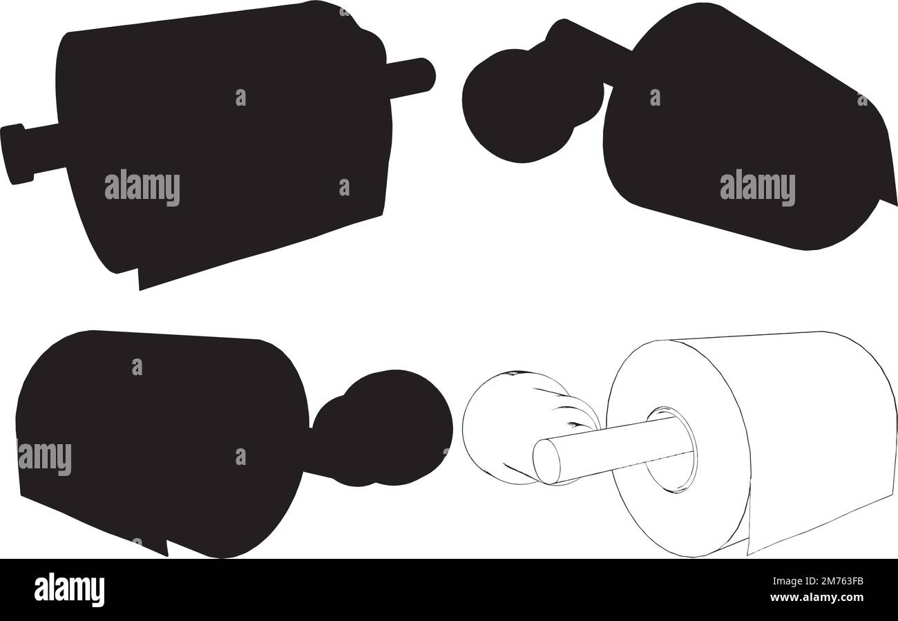 Toilet Paper Vector Stock Vector Image & Art - Alamy