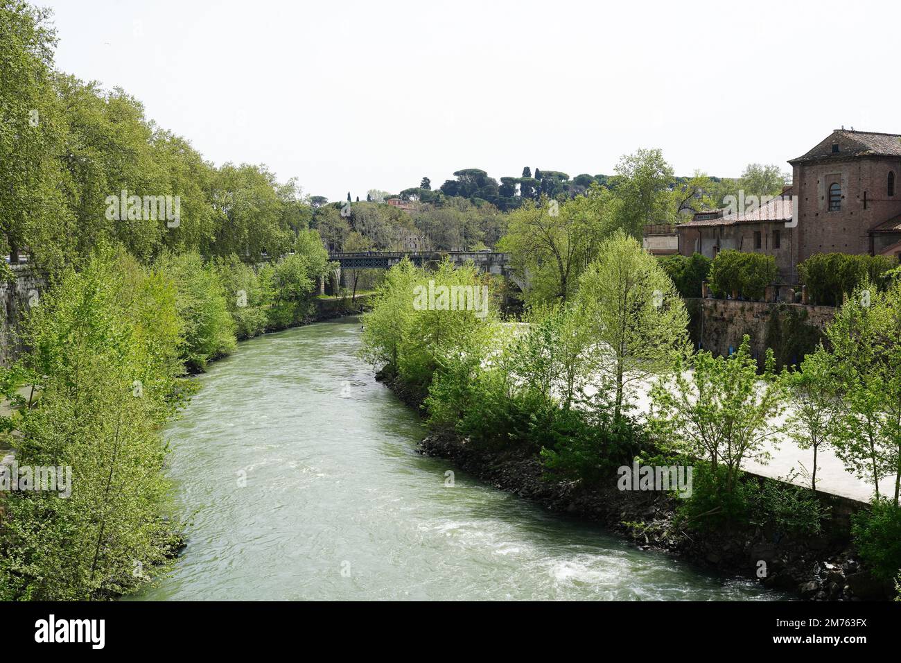Tiber river flowing through hi-res stock photography and images - Alamy