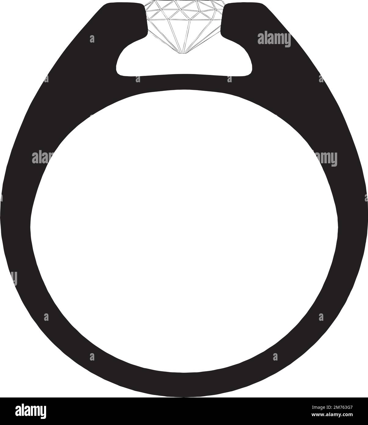 Ring With Diamond Vector Stock Vector Image & Art - Alamy