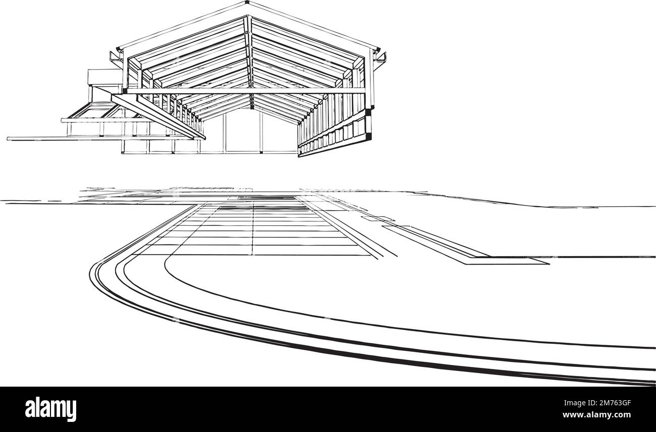 Roof Construction Vector Stock Vector Image & Art - Alamy