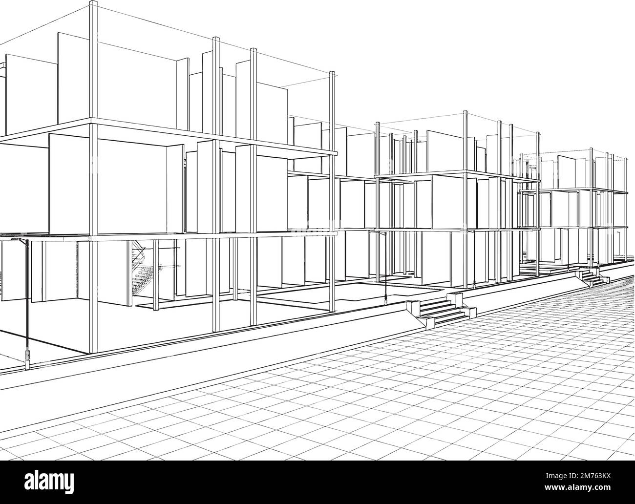 Abstract Constructions Structure Vector Stock Vector Image & Art - Alamy
