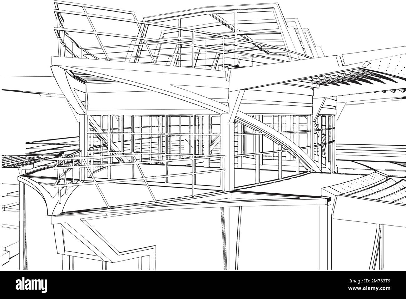 Abstract Constructions Structure Vector Stock Vector Image & Art - Alamy