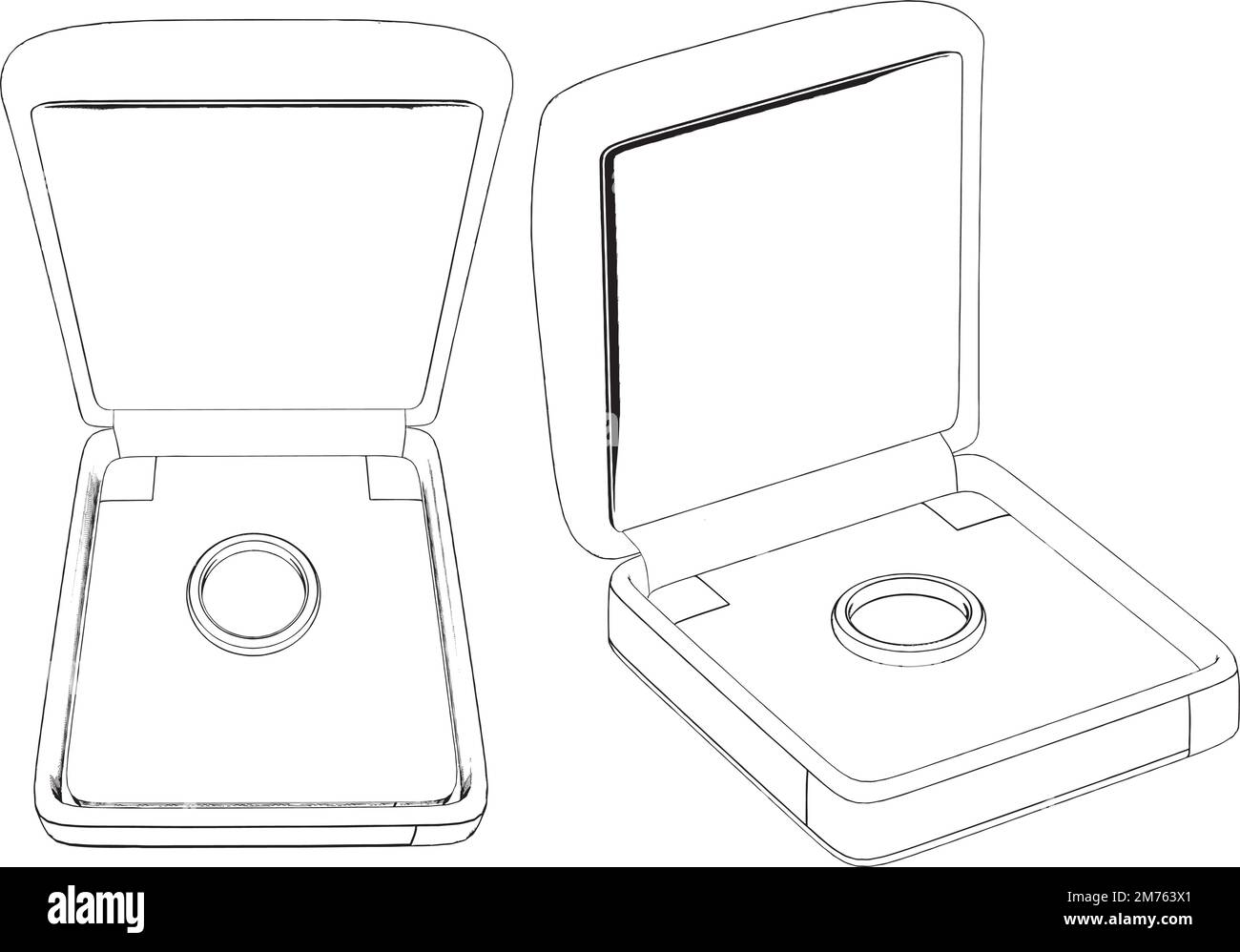 Ring In Box Vector Stock Vector Image & Art - Alamy