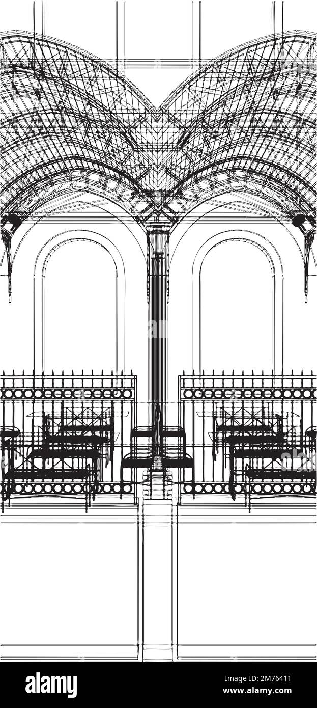 From sketch modern city Black and White Stock Photos & Images - Alamy