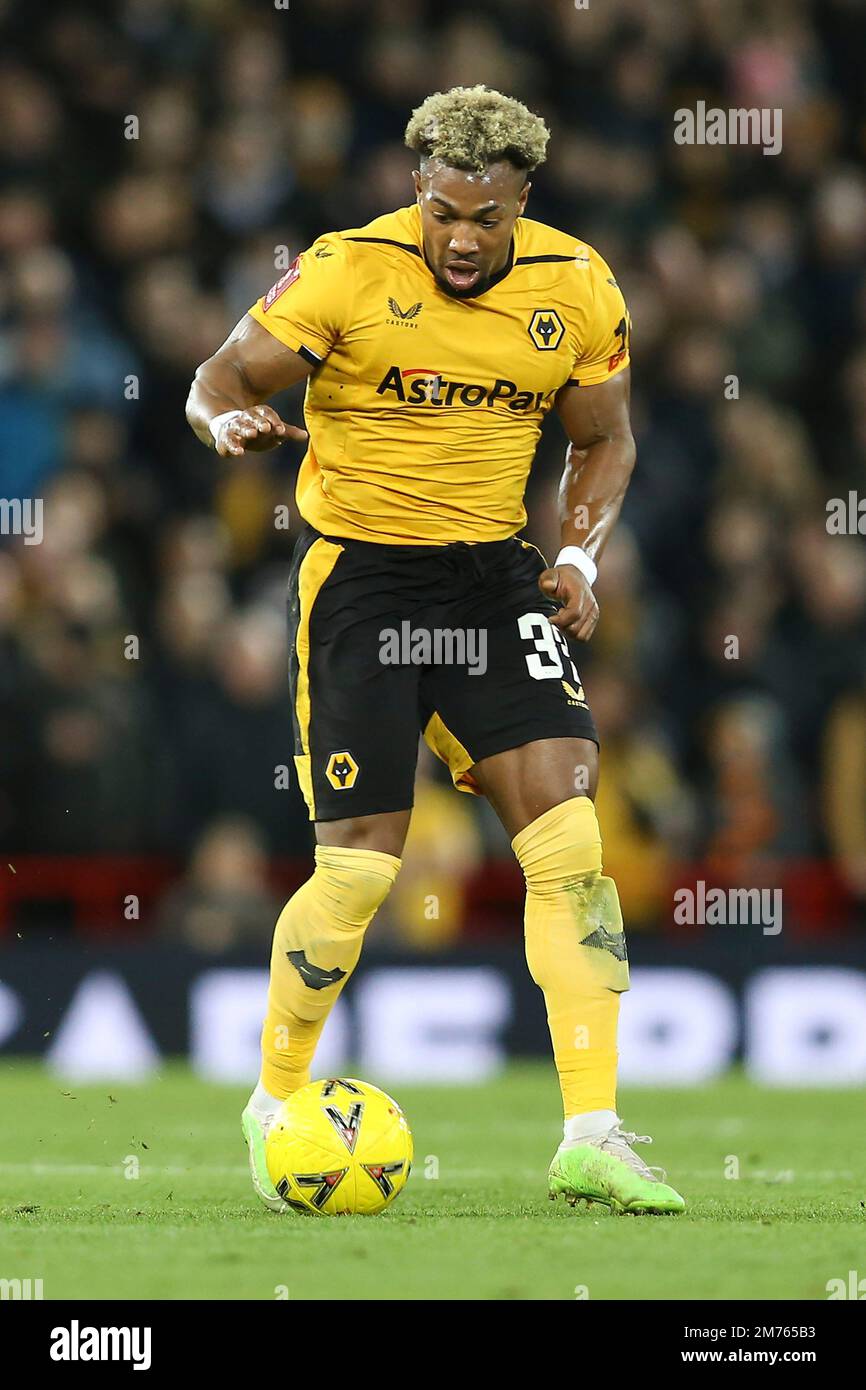 Liverpool, UK. 07th Jan, 2023. Adama Traore of Wolverhampton Wanderers ...