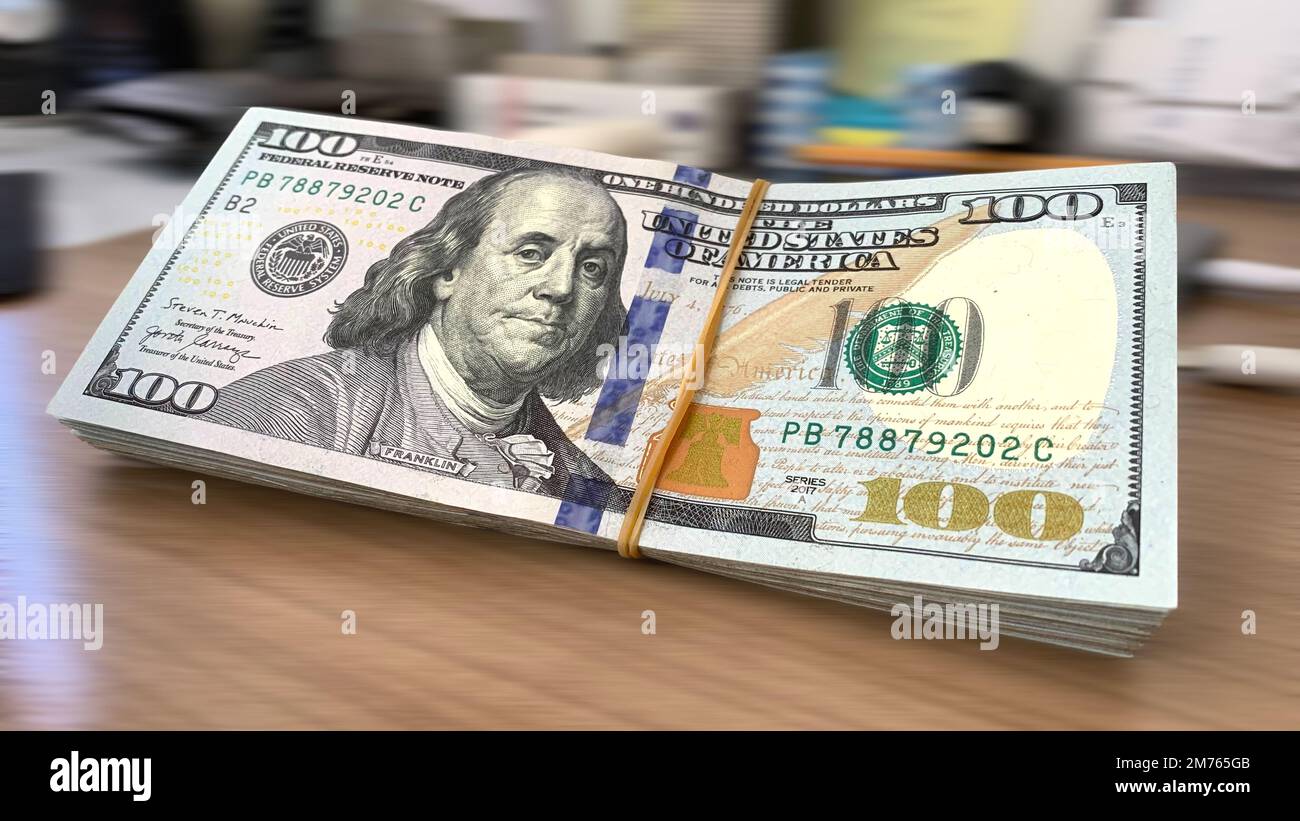 100 dollar (usd) american dollar close-up concept Stock Photo - Alamy