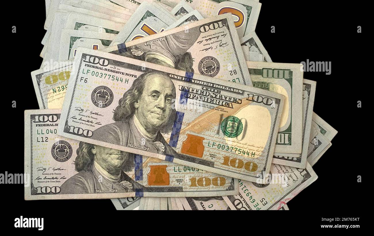 100 dollar (usd) american dollar close-up concept Stock Photo - Alamy