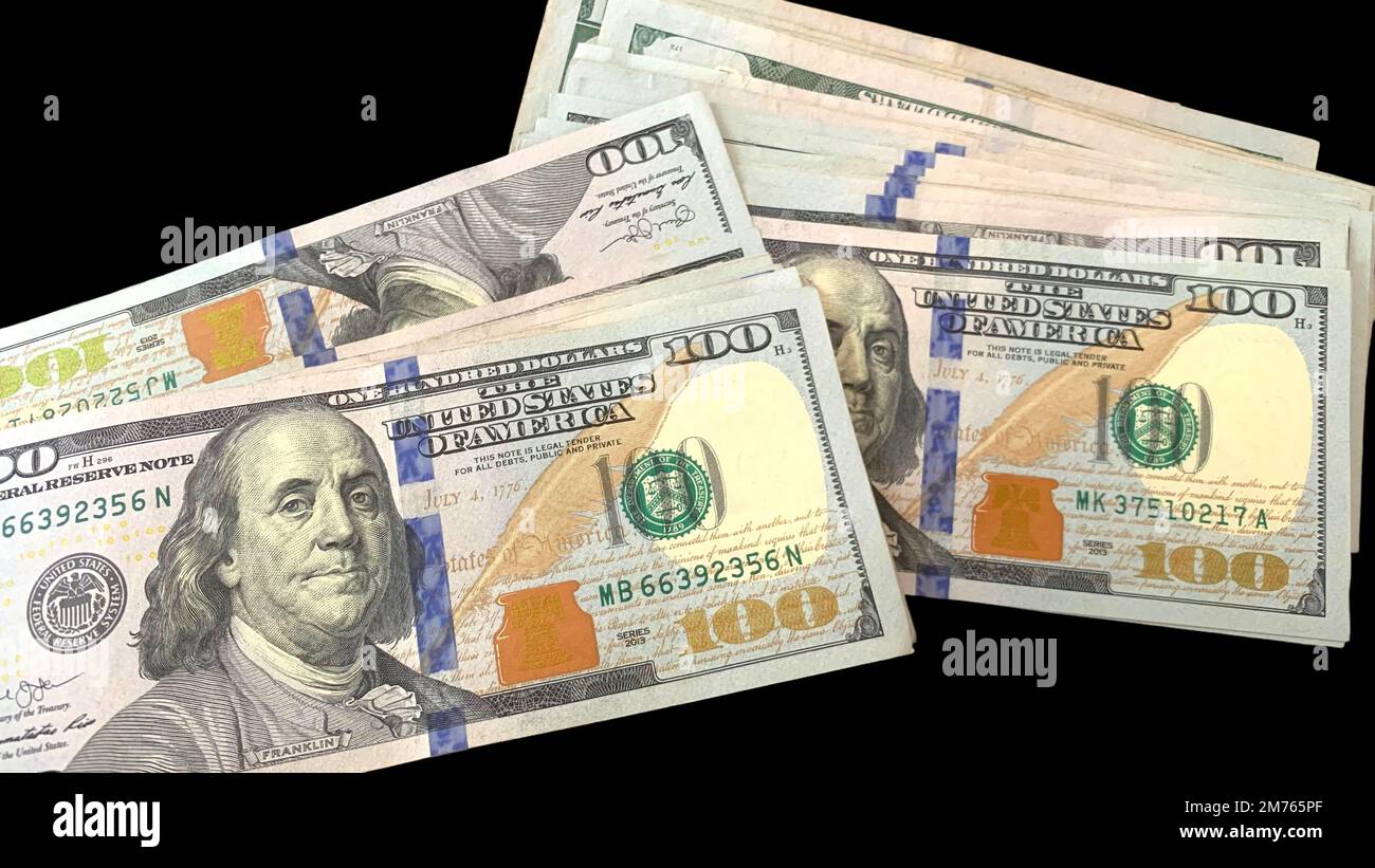 100 dollar (usd) american dollar close-up concept Stock Photo - Alamy