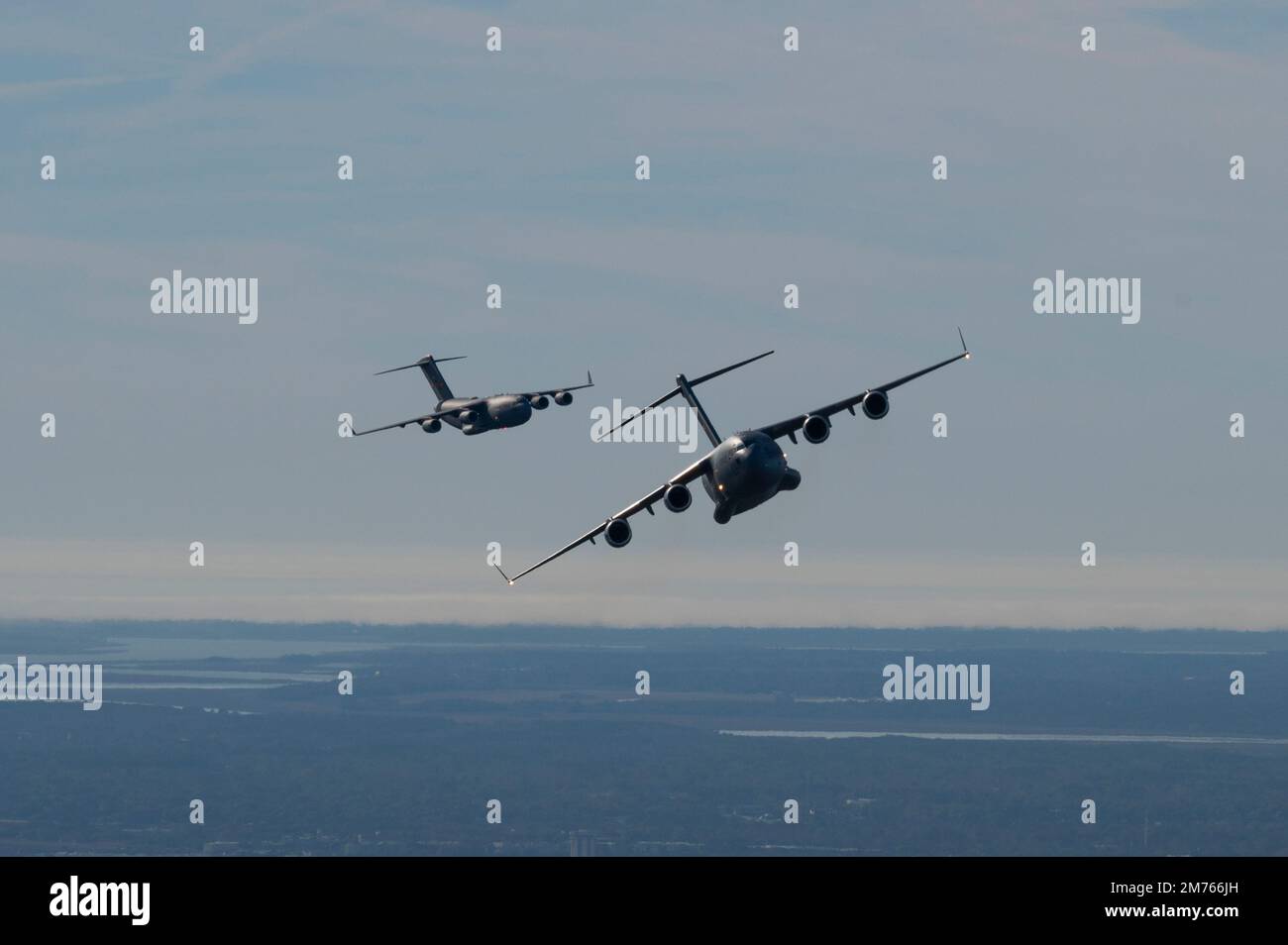 U.S. Air Force C-17 Globemaster IIIs assigned to the 437th Airlift Wing ...