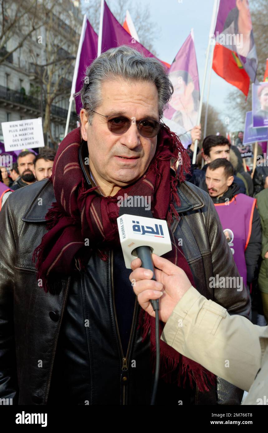Énorme manifestation de la diaspora Kurde à Paris, pour le 10 ème ...