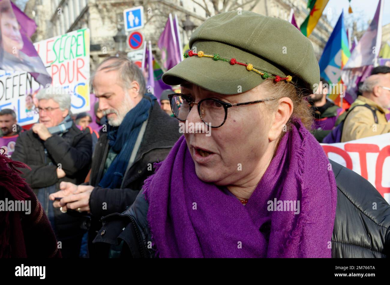 Énorme manifestation de la diaspora Kurde à Paris, pour le 10 ème ...