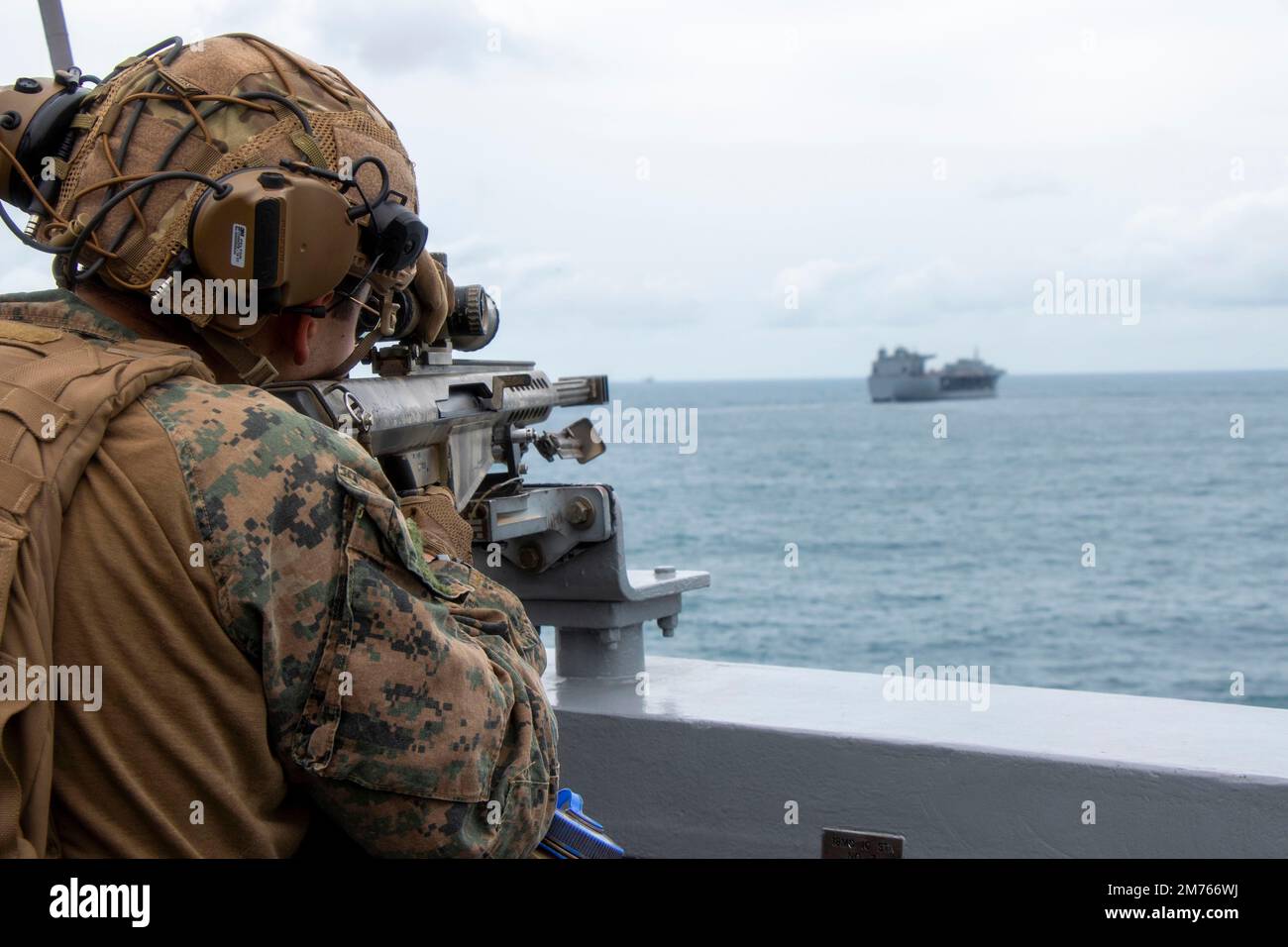 NATUNA SEA (Jan. 7, 2023) – A Marine assigned to a Surveillance and ...