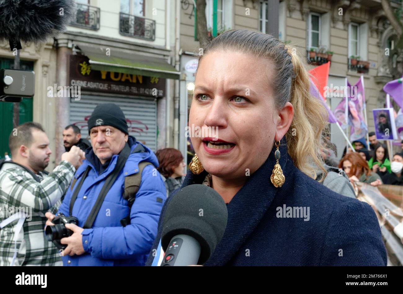 Énorme manifestation de la diaspora Kurde à Paris, pour le 10 ème ...