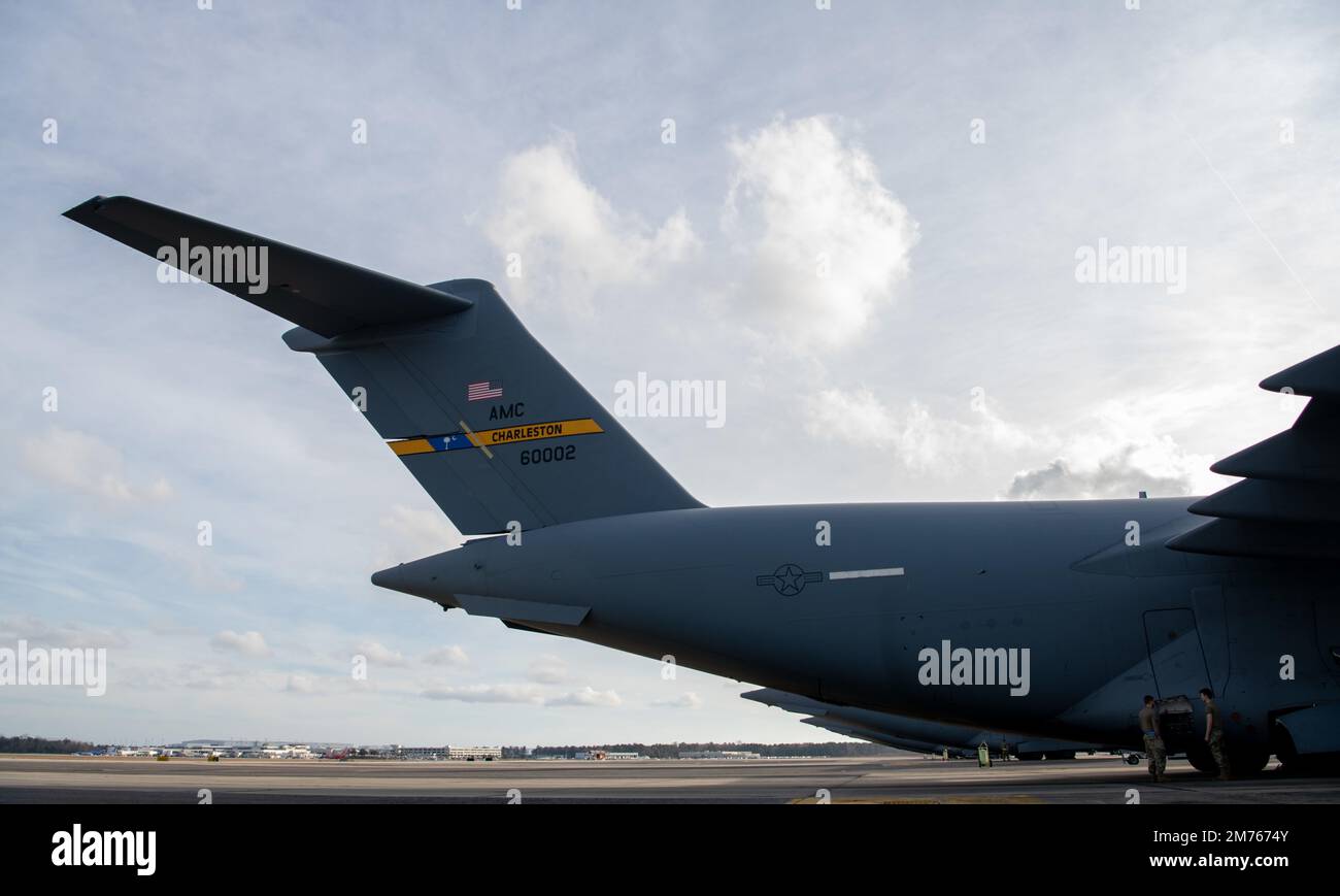 U.S. Air Force Tech. Sgt. David Oyola, left, 437th Aircraft Maintenance ...