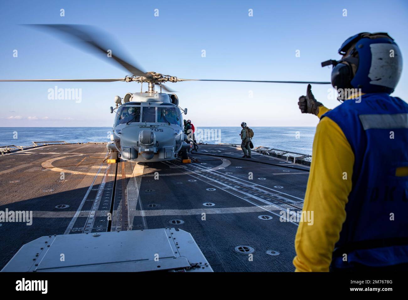 230105-N-TC847-1034 MEDITERRANEAN SEA (Jan. 5, 2023) Boatswain’s Mate ...