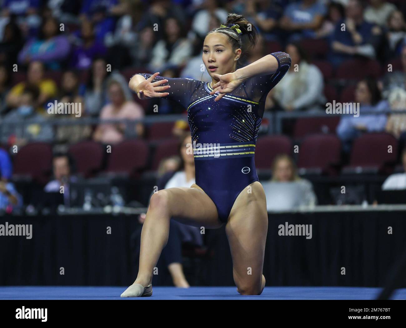 Las Vegas Nv Usa 7th Jan 2023 Cals Maddie Williams Performs Her Floor Routine During