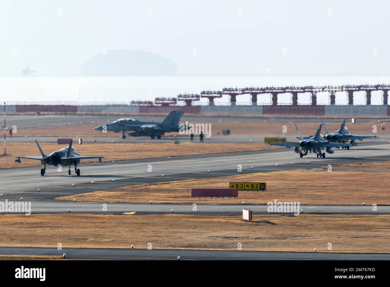 U.S. Marine Corps F/A-18 Hornet aircraft with Marine Fighter Attack ...