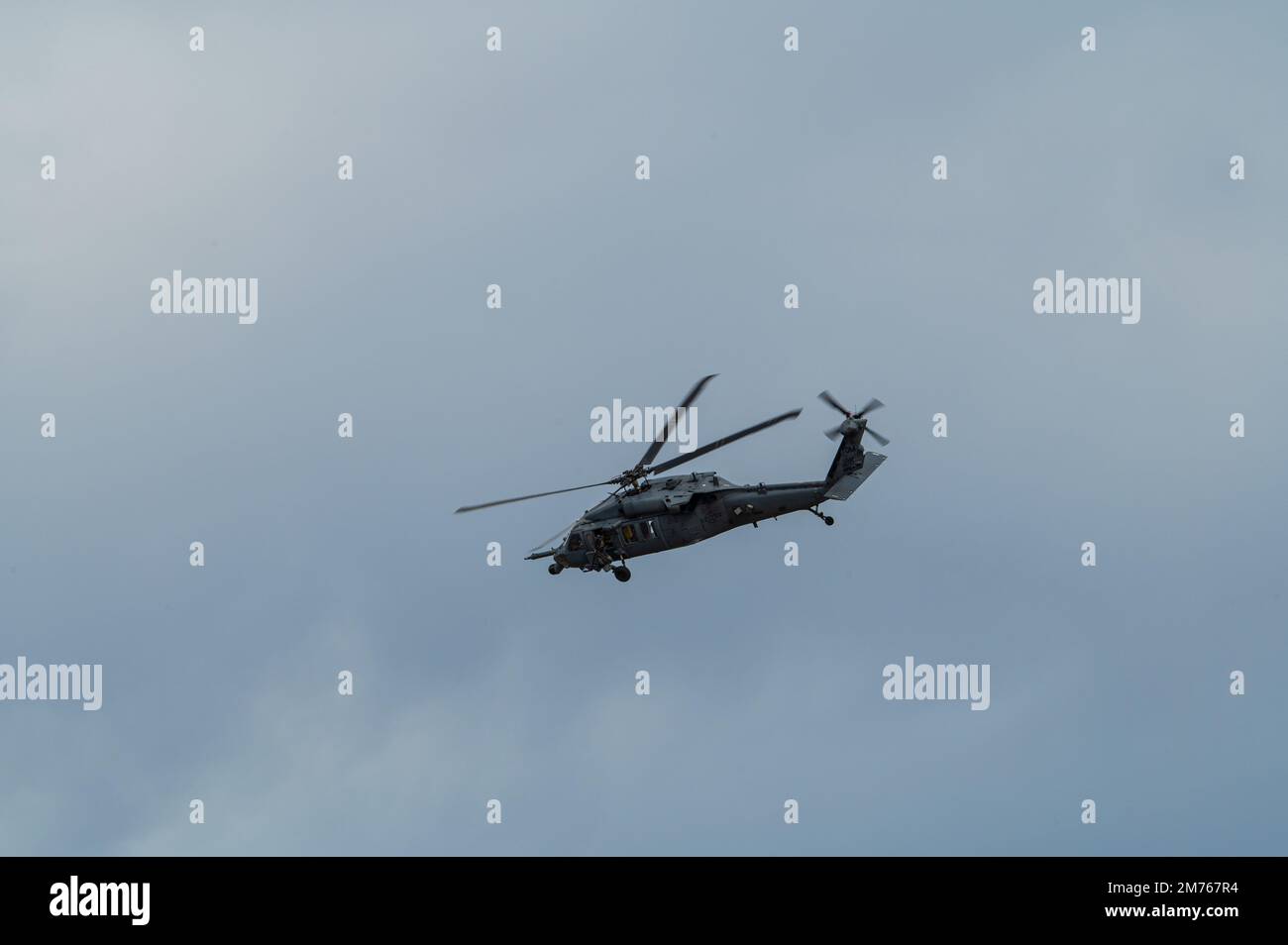 A U.S. Air Force aircrew assigned to the 55th Rescue Squadron takes off ...